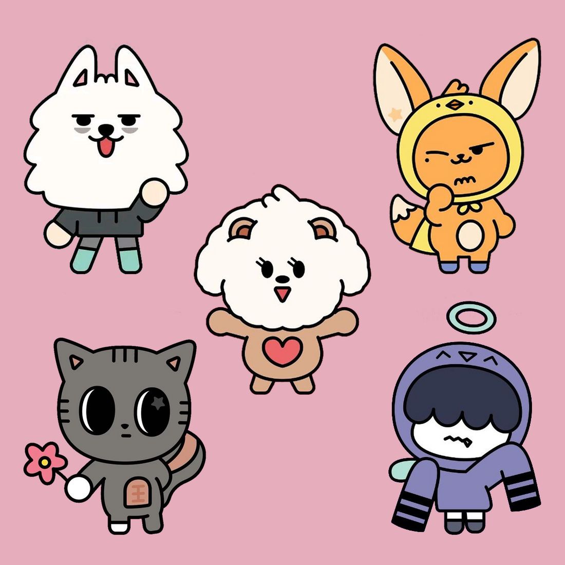 ⭐️ (TXT) PPULBATU STICKERS GLITTER – K-BESTIE EL SALVADOR